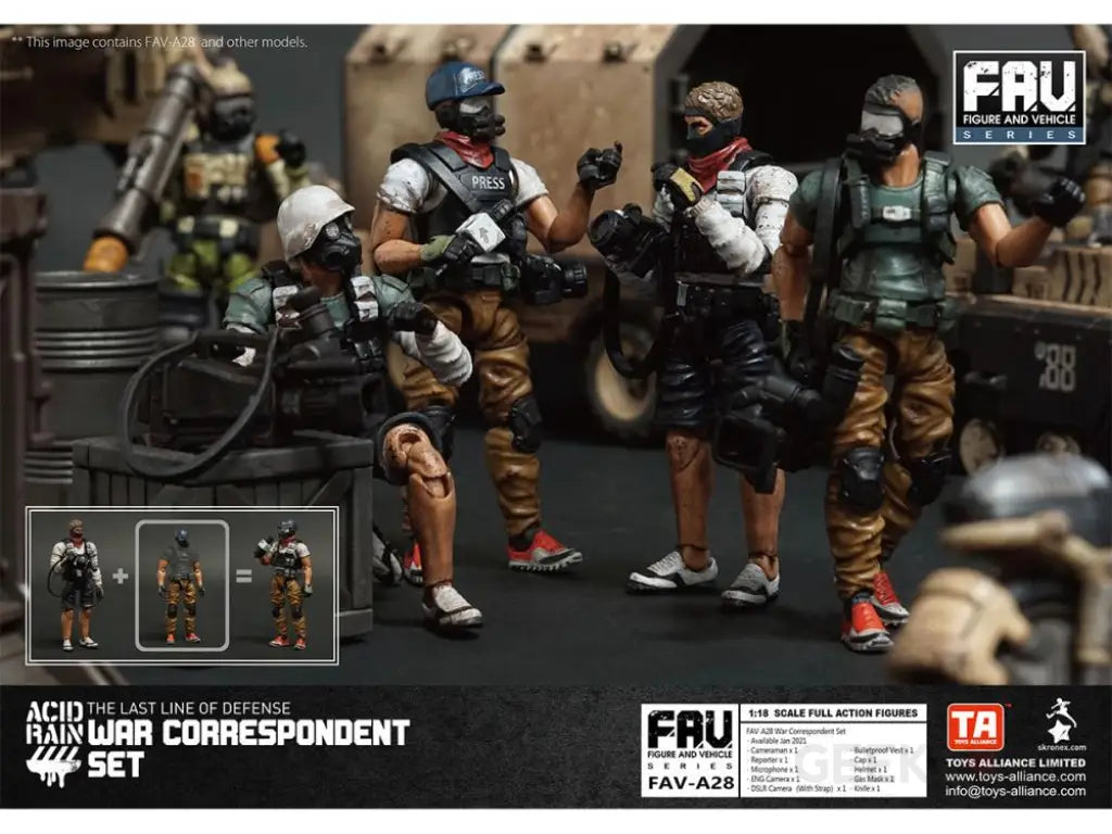 Acid Rain FAV-A28 War Correspondent Set Toys Alliance – GEEKLOVEPH TOY ...