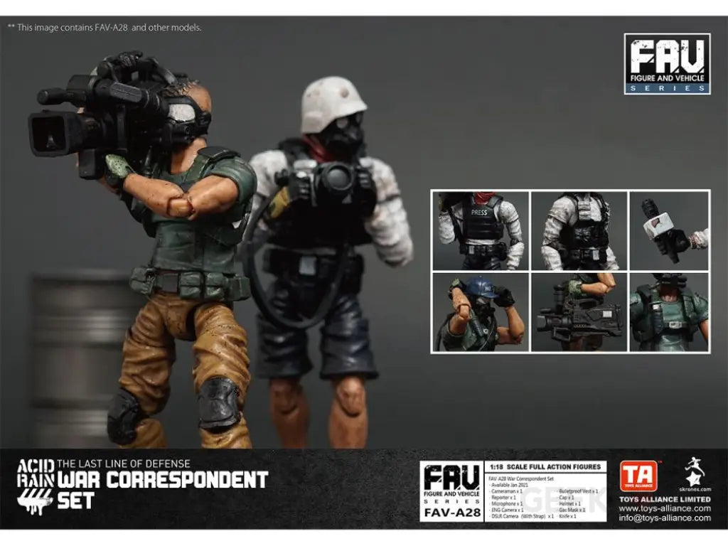 Acid Rain FAV-A28 War Correspondent Set Toys Alliance – GEEKLOVEPH TOY ...