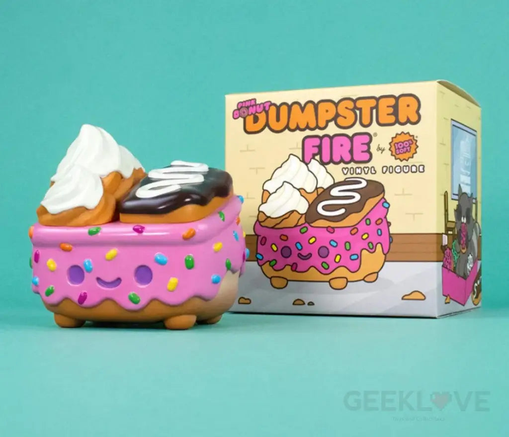 Dumpster Fire Donut Pink Vinyl Figure 100% Soft – GEEKLOVEPH TOY STORE