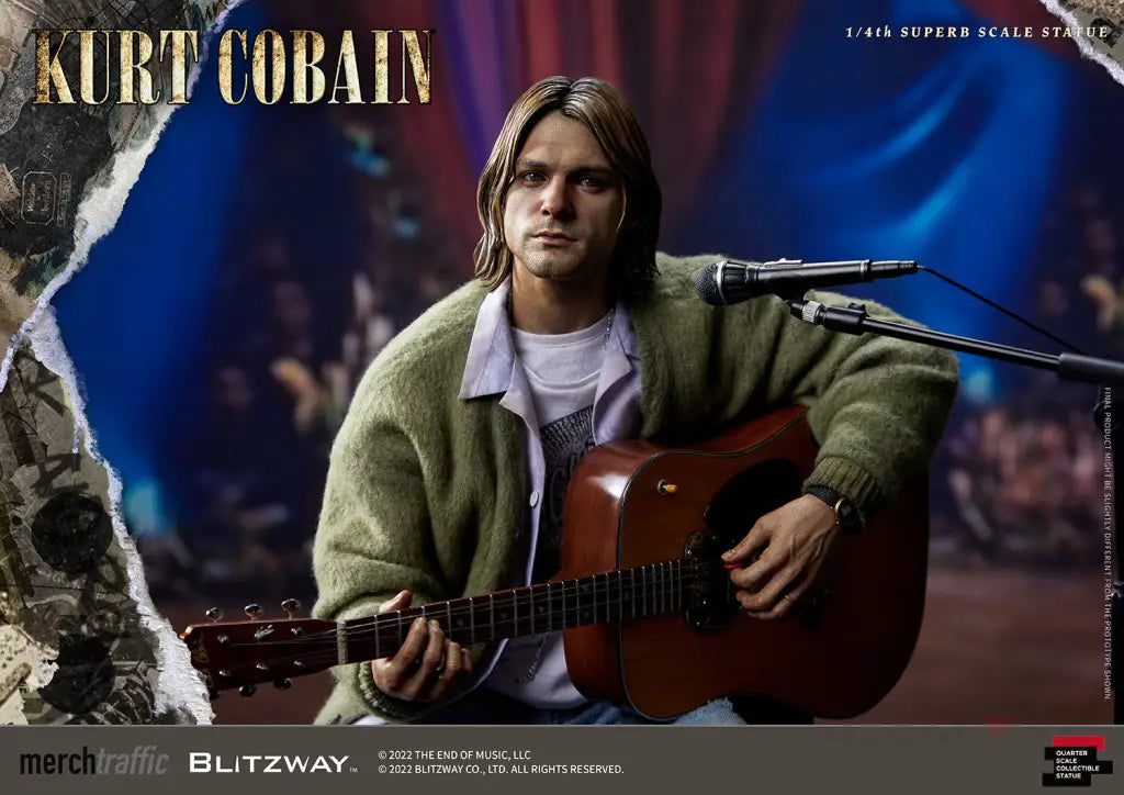Kurt Cobain 1/4 Scale Statue Blitzway – GEEKLOVEPH TOY STORE