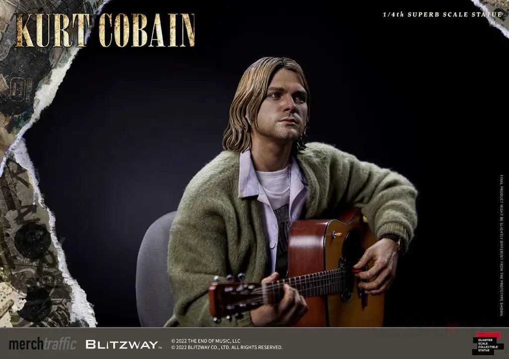 Kurt Cobain 1/4 Scale Statue Blitzway – GEEKLOVEPH TOY STORE