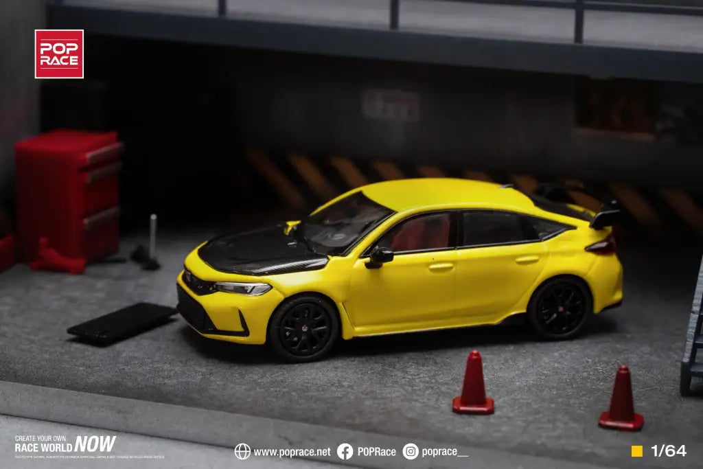 POP RACE HONDA CIVIC FL5 TYPE-R SUNLIGHT YELLOW Tiny – GEEKLOVEPH TOY STORE