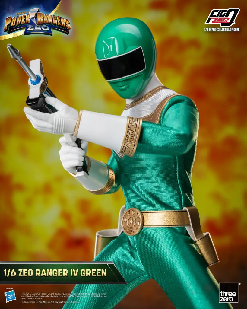 Power Rangers Zeo FigZero Zeo Ranger IV Green ThreeZero – GEEKLOVEPH ...