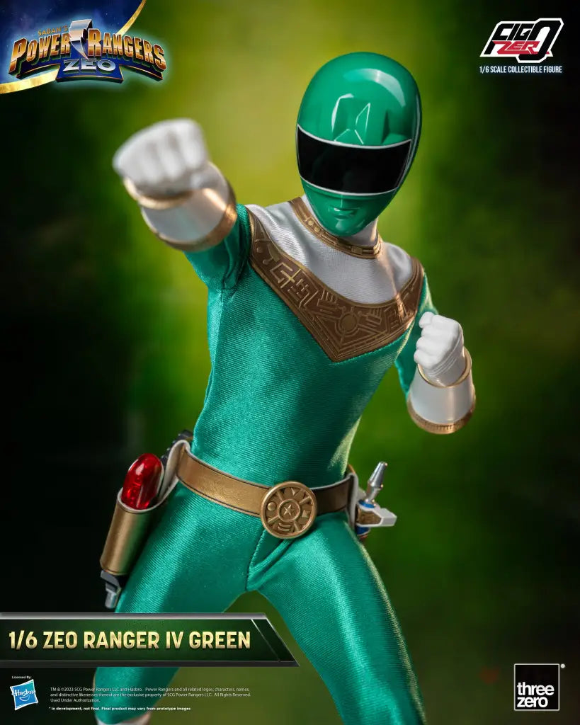 Power Rangers Zeo FigZero Zeo Ranger IV Green ThreeZero – GEEKLOVEPH ...