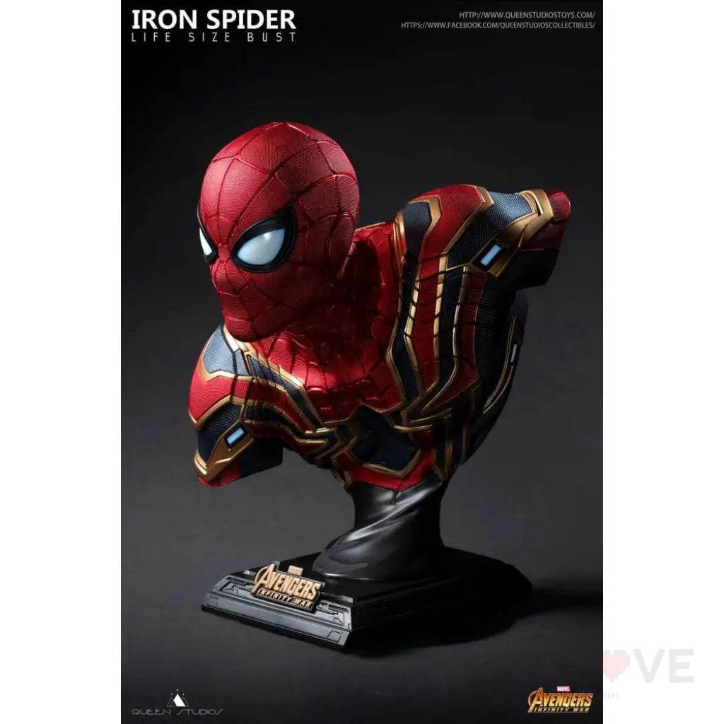 Queen Studios Iron Spider Bust Iron Studios – GEEKLOVEPH TOY STORE