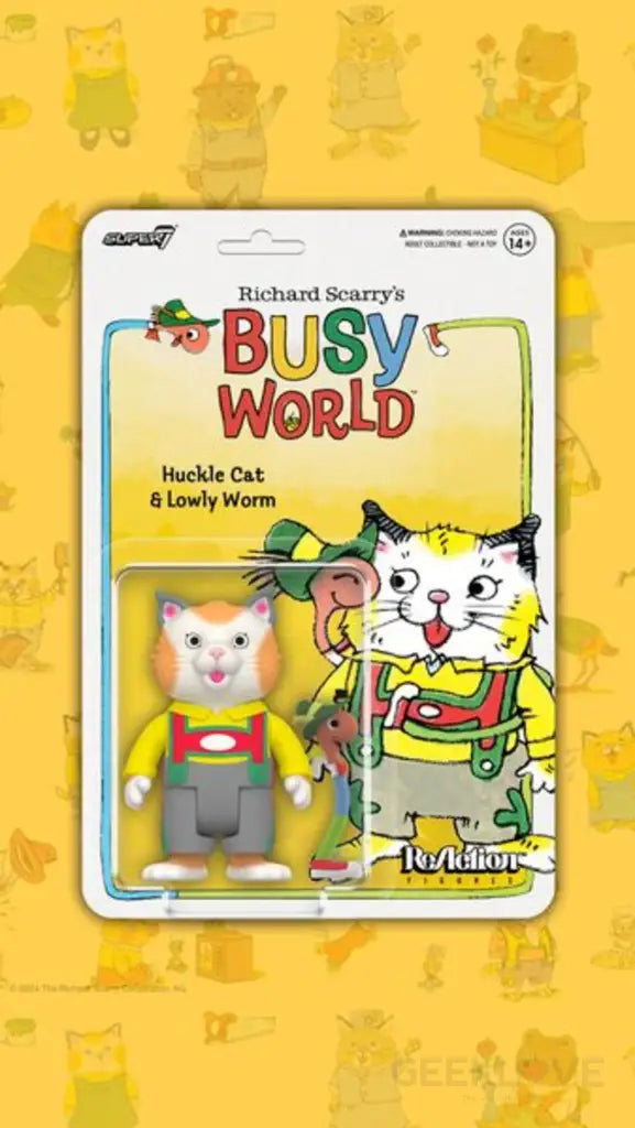 Richard Scarry ReAction W1 - Huckle Cat Super7 – GEEKLOVEPH TOY STORE
