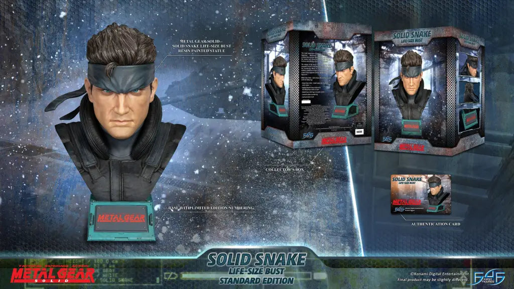 Solid Snake: Life- Size Bust First 4 Figure – GEEKLOVEPH TOY STORE