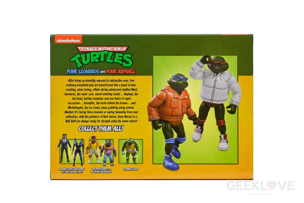 TMNT (Cartoon) 7in Punk Leo and Punk Raph 2 Pack NECA – GEEKLOVEPH TOY ...