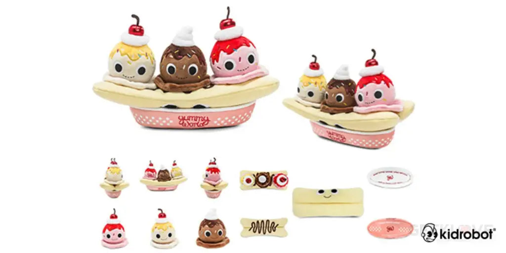 Yummy World Banana Split Plush with Interactive Ice – GEEKLOVEPH TOY STORE