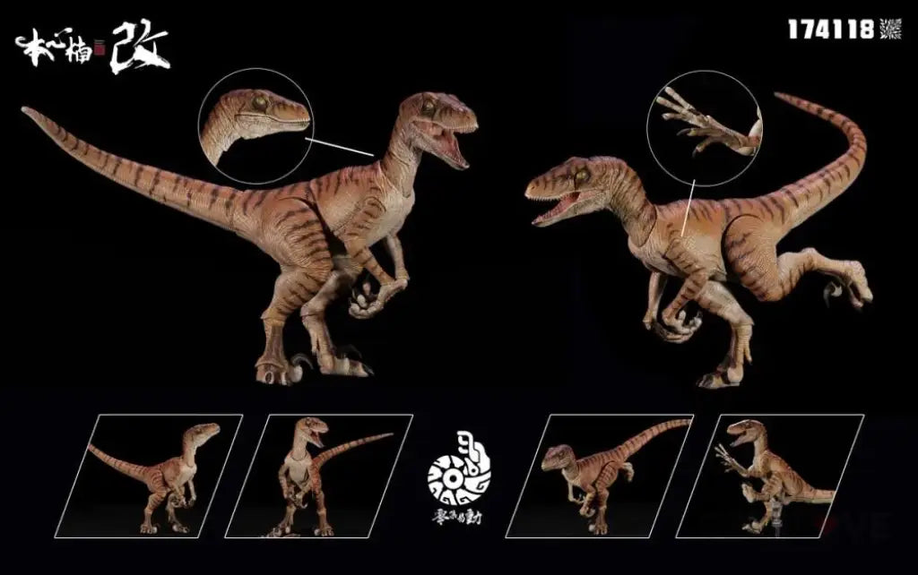 Zero-set Easy Motion Raptor Articulated Dinosaur Tiger – GEEKLOVEPH TOY ...